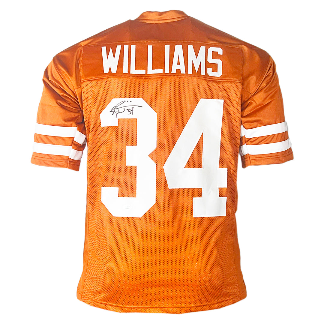 Ricky Williams Signed Signed on #3 Texas College Orange Football Jerse ...