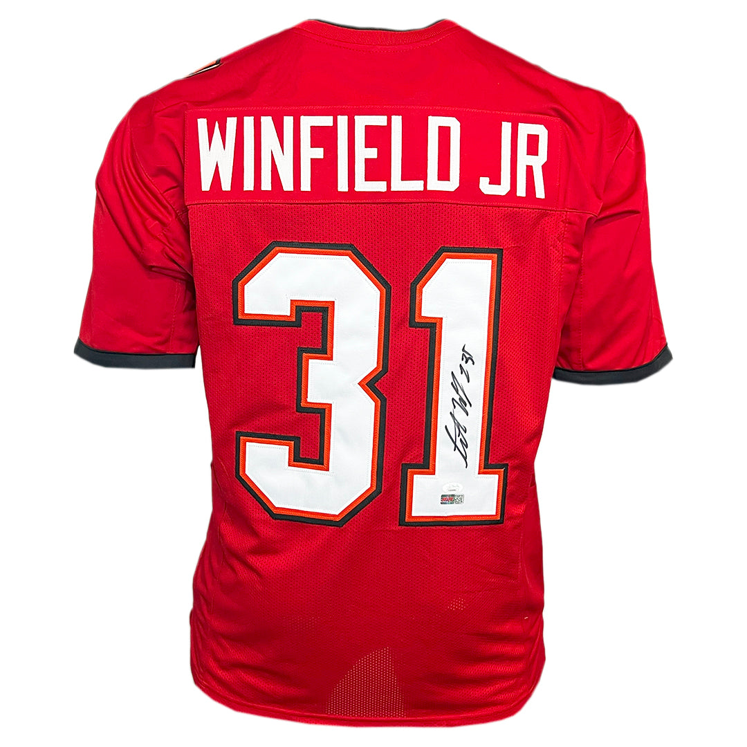 Antoine Winfield Jr Signed Tampa Bay Red Football Jersey (JSA) — RSA