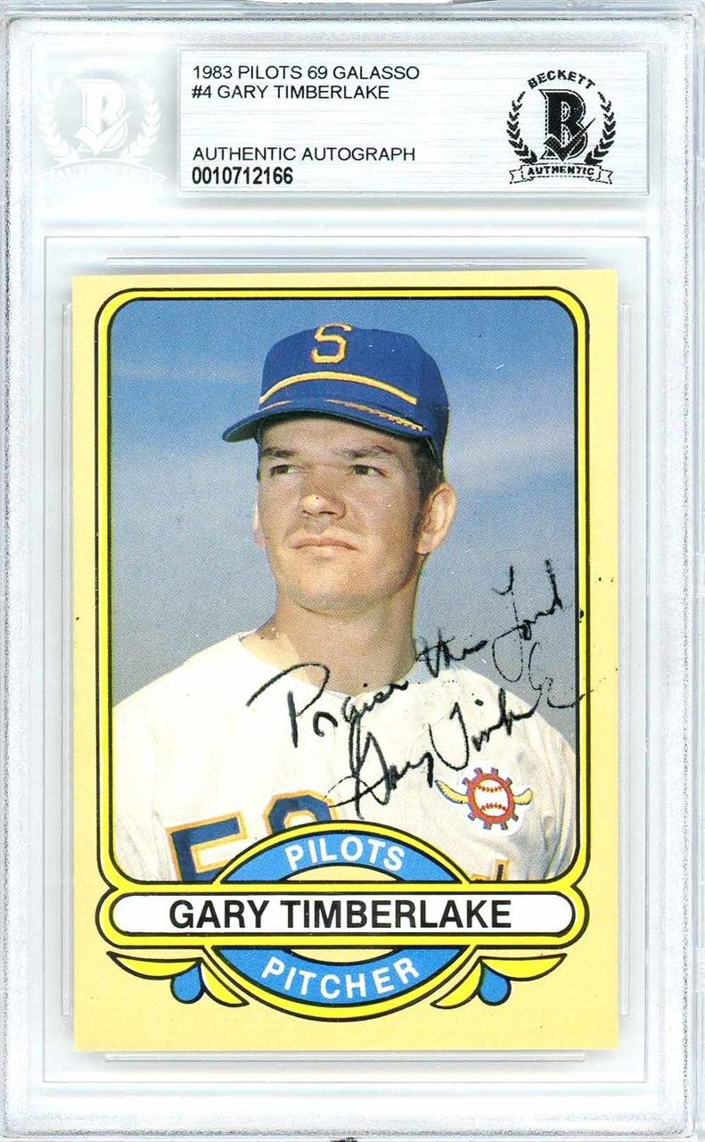Gary Timberlake Autographed 1983 Renata Galasso Card #4 Seattle Pilots ...