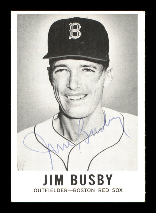 Jim Busby Autographed 1960 Leaf Card #11 Boston Red Sox SKU #198799 — RSA
