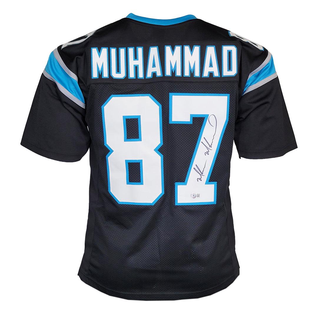 Muhsin Muhammad Signed Carolina Black Football Jersey (Beckett) — RSA
