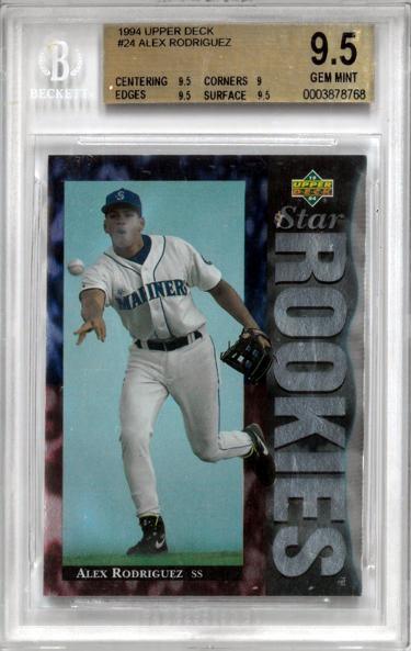 Alex Rodriguez Mariners Baseball Card