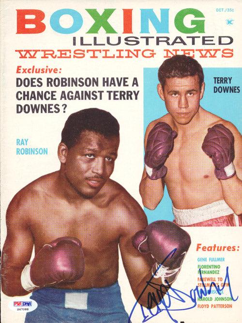 Terry Downes Autographed Boxing Illustrated Magazine Cover PSA/DNA #S4 ...