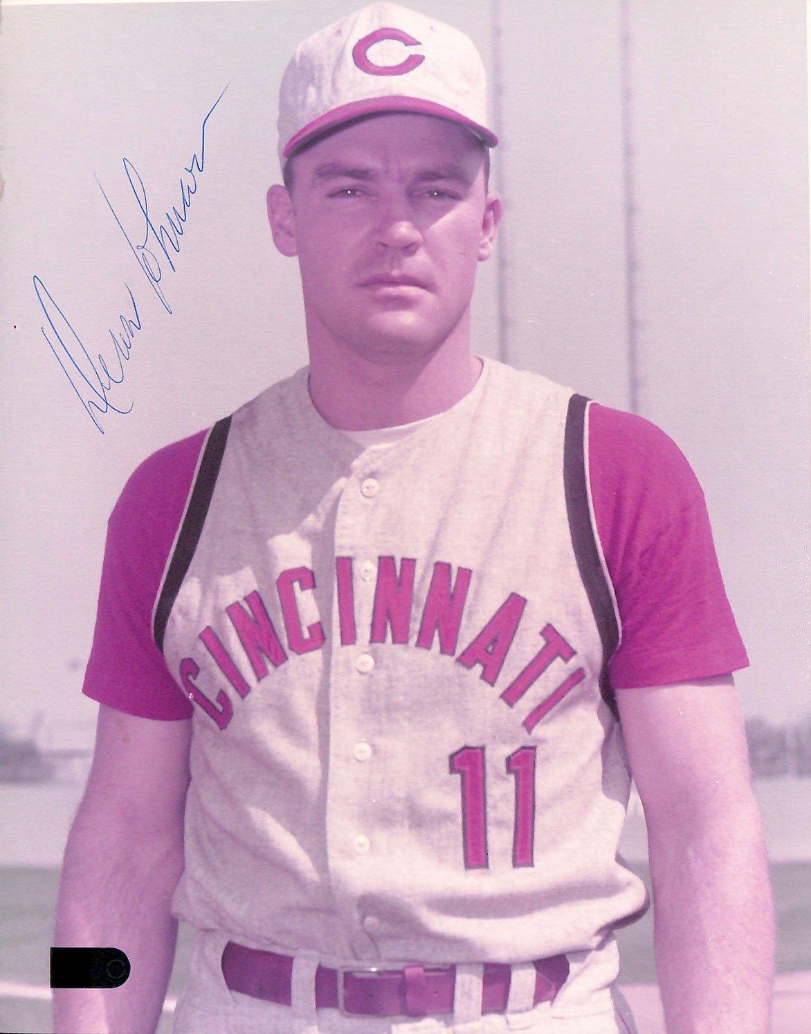 Deron Johnson Signed 8x10 Cincinnati Reds Photo (AIV AA13759) — RSA
