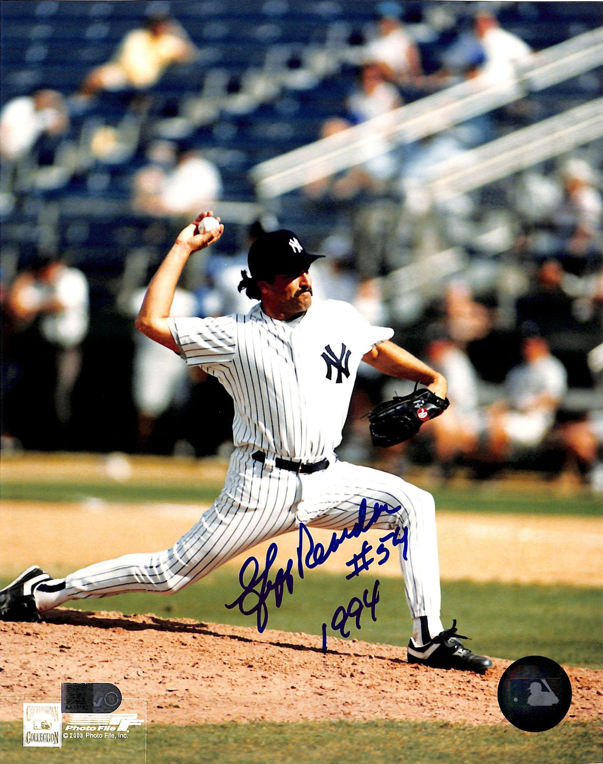 Jeff Reardon Signed And Inscribed 1994 8x10 Photo (AIV AA15782) — RSA