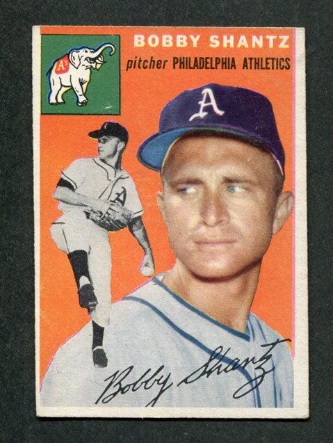 1954 Topps #21 Bobby Shantz Philadelphia Athletics Baseball Card — RSA