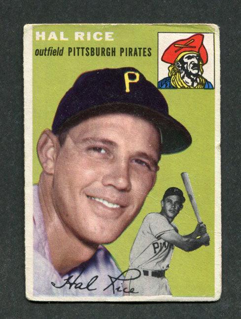 1954 Topps #95 Hal Rice Pittsburgh Pirates Baseball Card — RSA