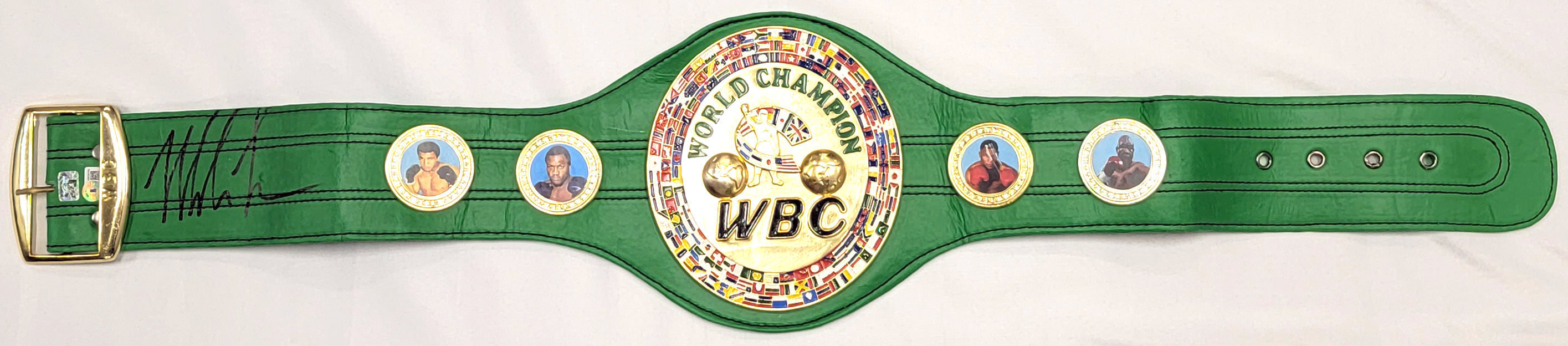 Mike Tyson Autographed World Champion WBC Belt Beckett BAS Witness #WX ...