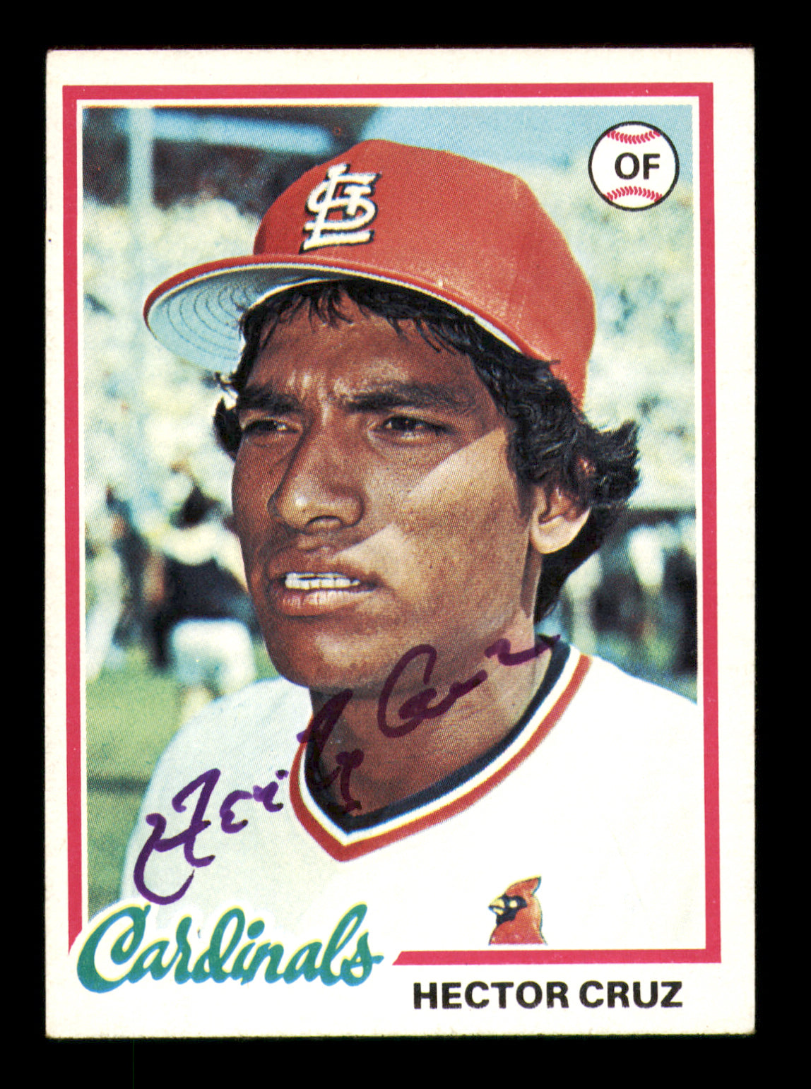 Hector Cruz Autographed 1978 Topps Card #257 St. Louis Cardinals SKU ...
