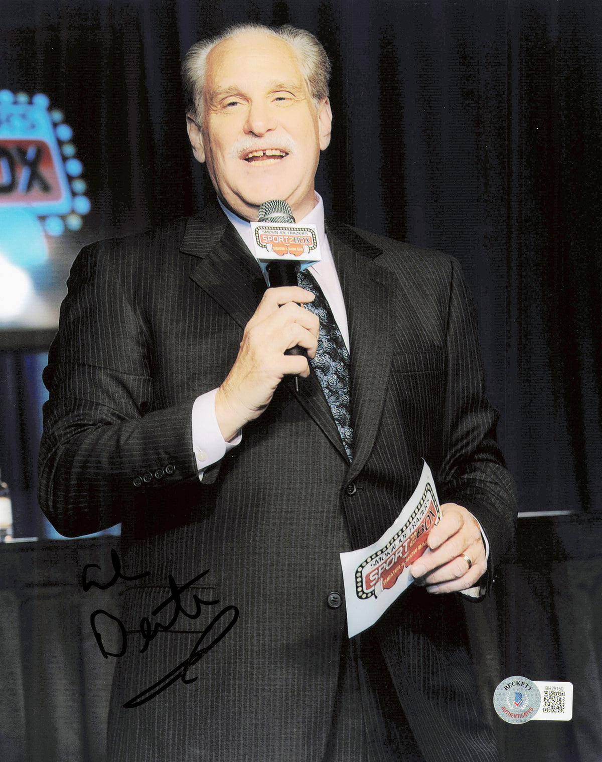 Al Bernstein Autographed 8x10 Photo Announcer Beckett BAS QR #BH29150 — RSA