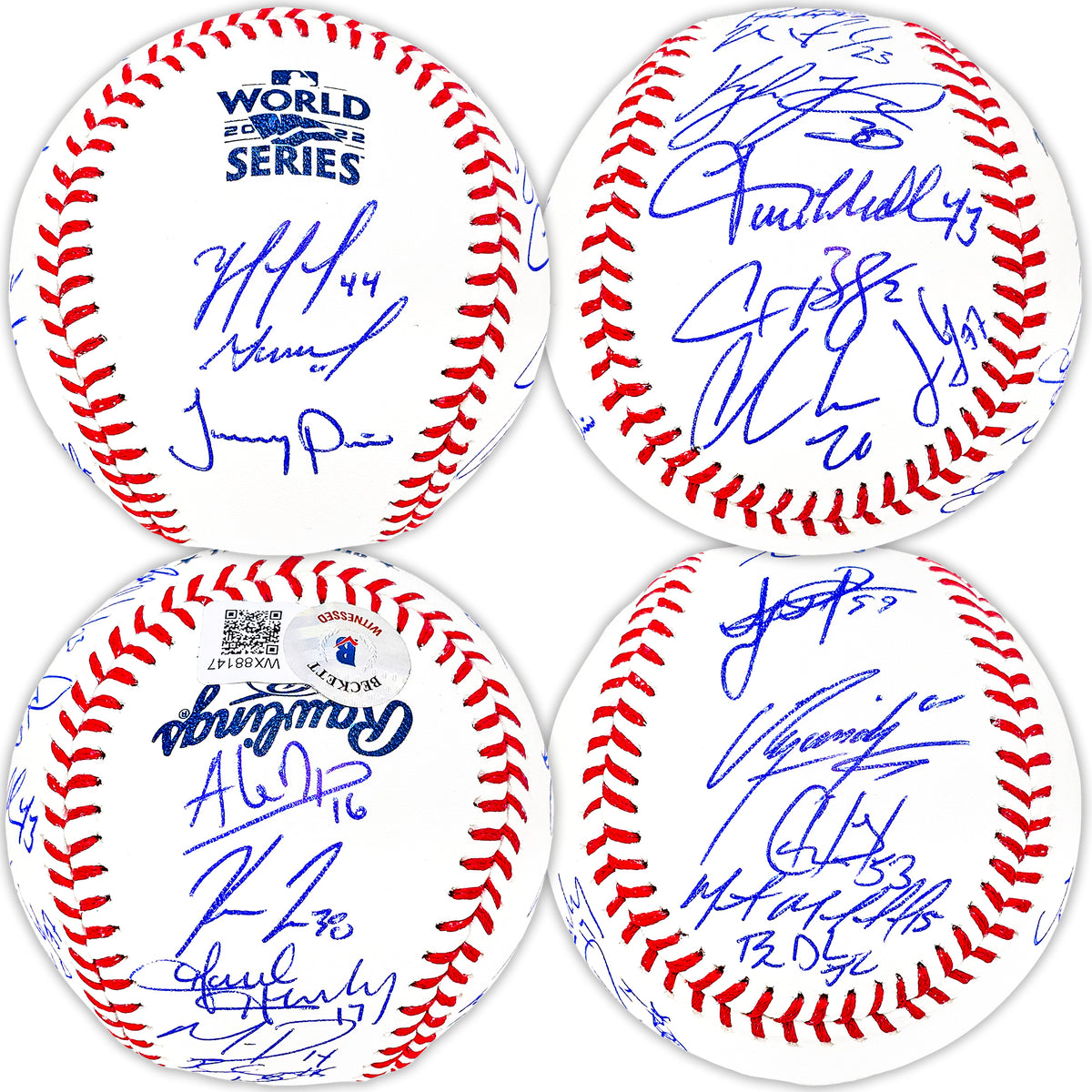 2022 World Series Champion Houston Astros Team Signed Autographed Offi ...