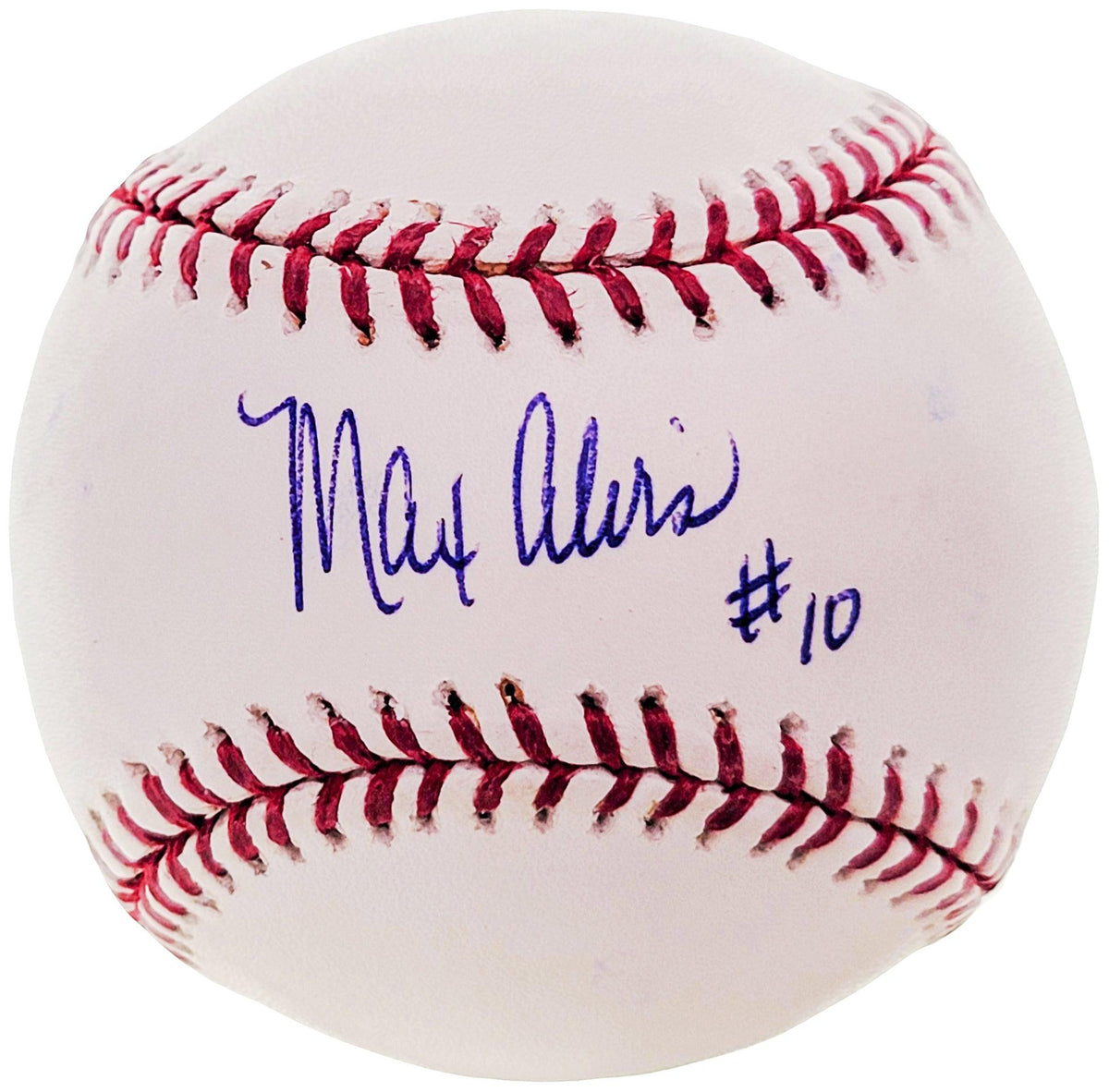 Max Alvis Autographed Official MLB Baseball Cleveland Indians "#10" Be ...