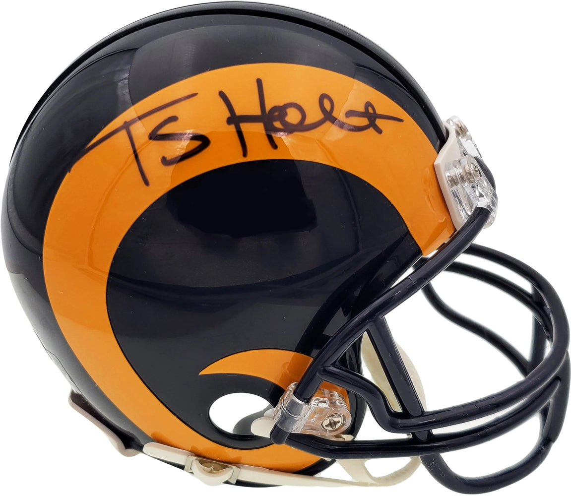 Torry Holt Signed St Louis Rams Mini Football Helmet (Beckett) — RSA