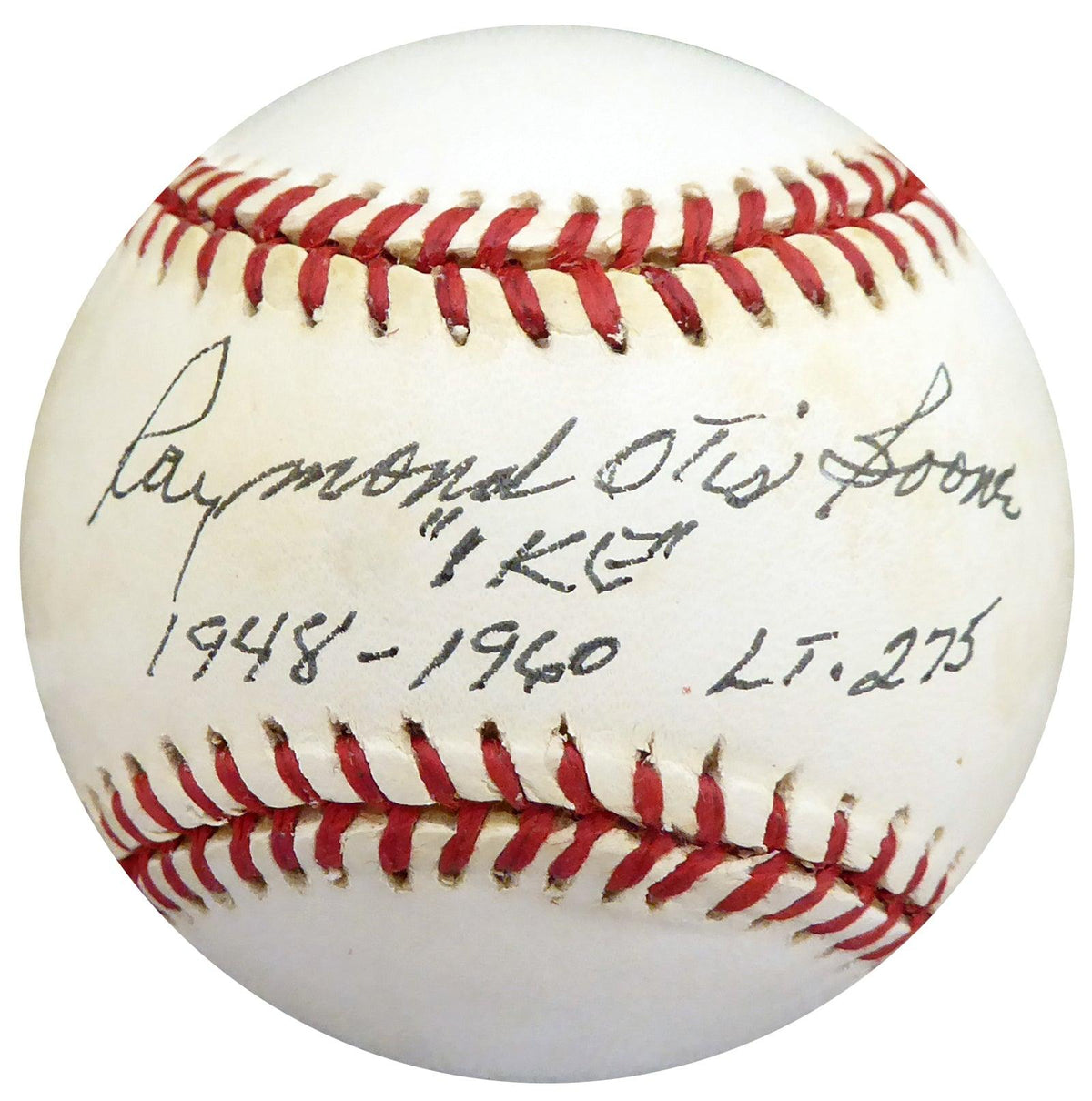 Ray Boone Autographed Official AL Baseball Cleveland Indians, Detroit — RSA