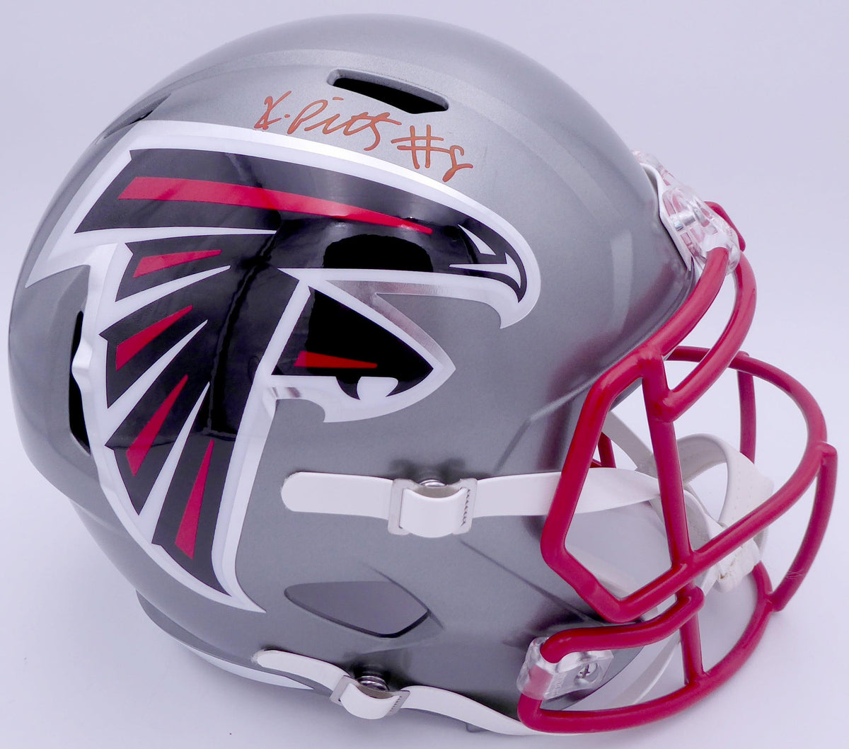 Kyle Pitts Autographed Atlanta Falcons Flash Silver Full Size Replica — RSA