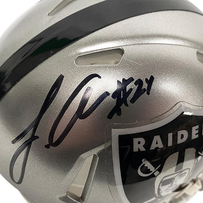 Johnathan Abram Signed Las Vegas Raiders Flash Speed Mini Replica Foot ...