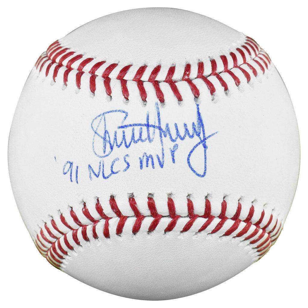 Steve Avery Signed 91 NLCS MVP Inscription Rawlings Official Major Lea ...