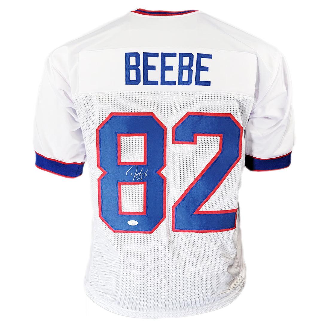 Autographed Don Beebe Buffalo White Jersey, JSA - RSA
