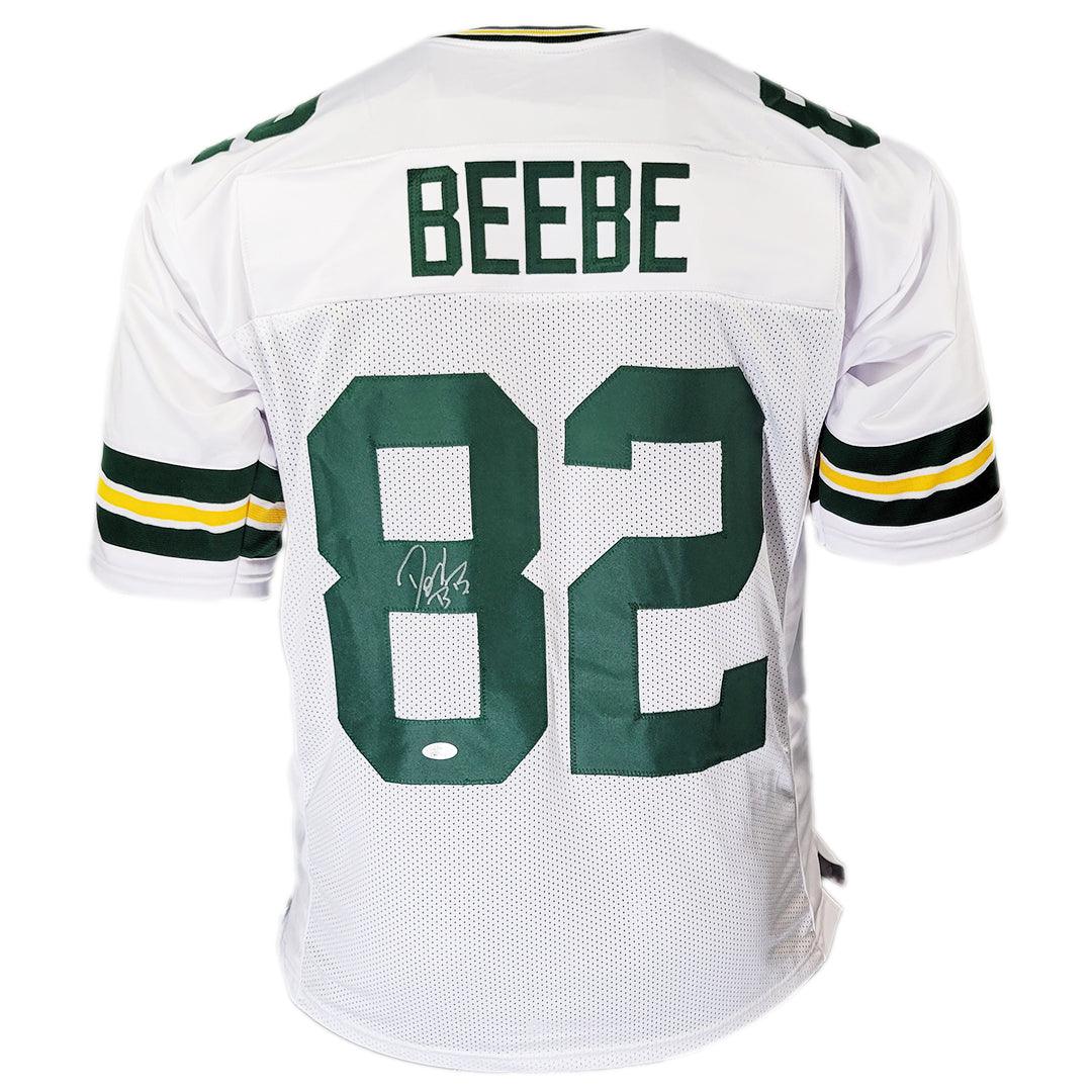 Don Beebe Signed Green Bay White Football Jersey (JSA) — RSA