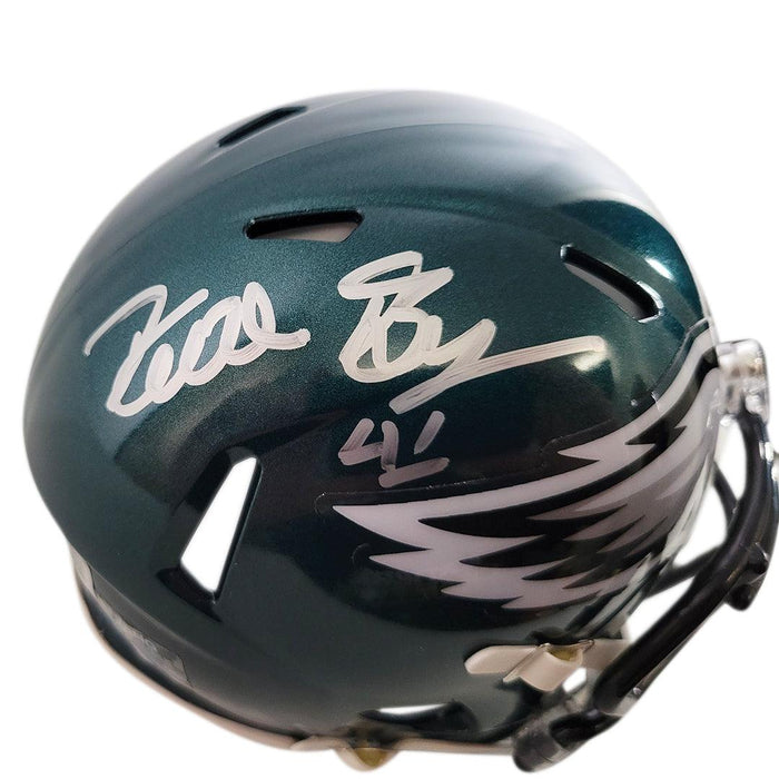 Keith Byars Signed Philadelphia Eagles Speed Mini Replica Football Hel ...