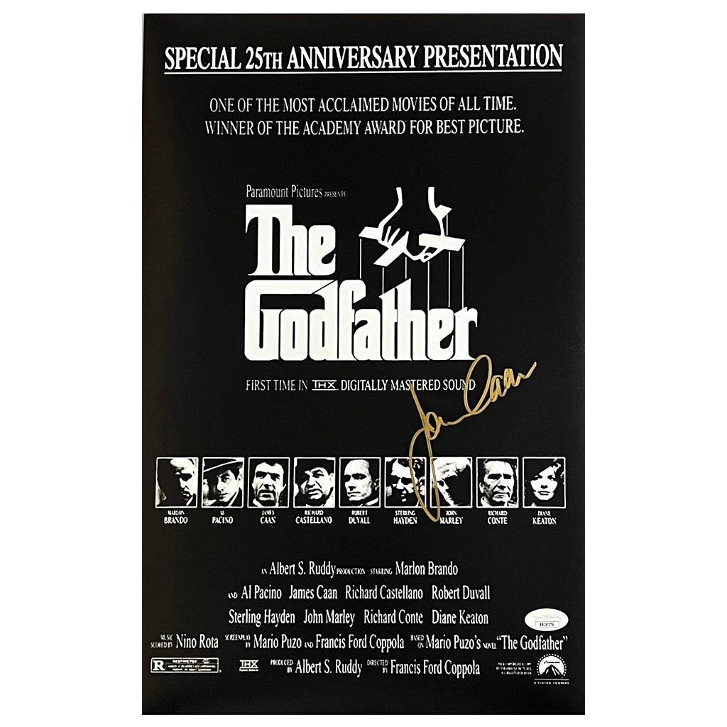 James Caan Signed The Godfather Movie Poster Style 11x17 Photo (JSA) — RSA