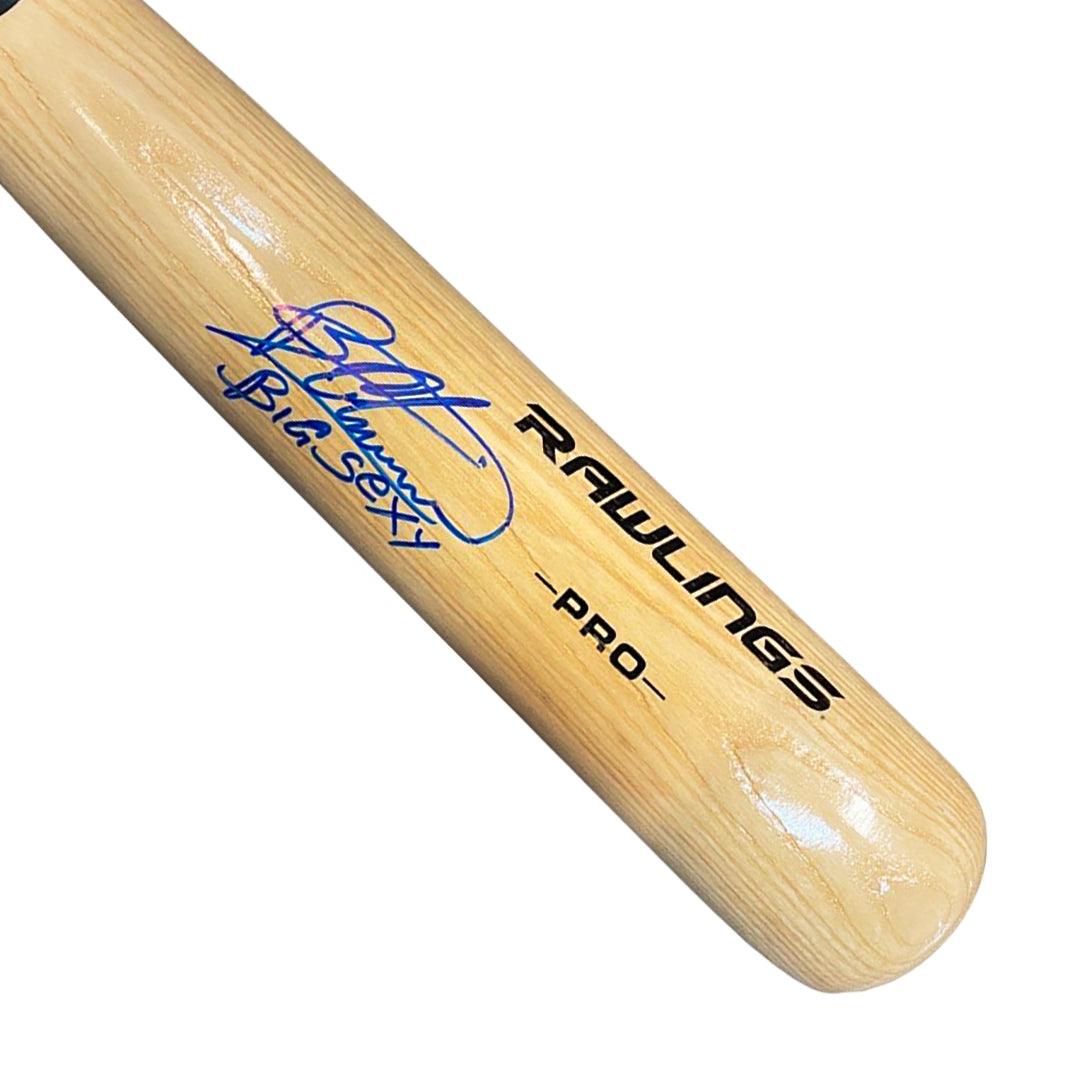 Bartolo Colon Signed Big Sexy Inscription Rawlings Pro Blonde Blue Rin ...