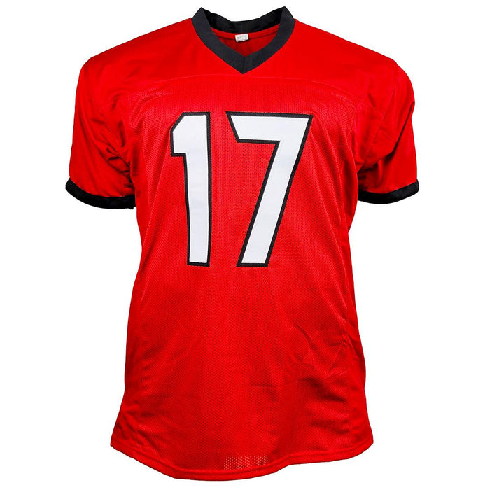 Nakobe Dean Signed Georgia College Red Football Jersey (JSA) — RSA