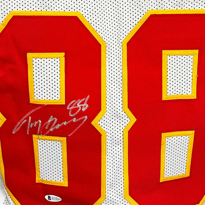 Tony Gonzalez Signed Kansas City White Football Jersey (Beckett) — RSA