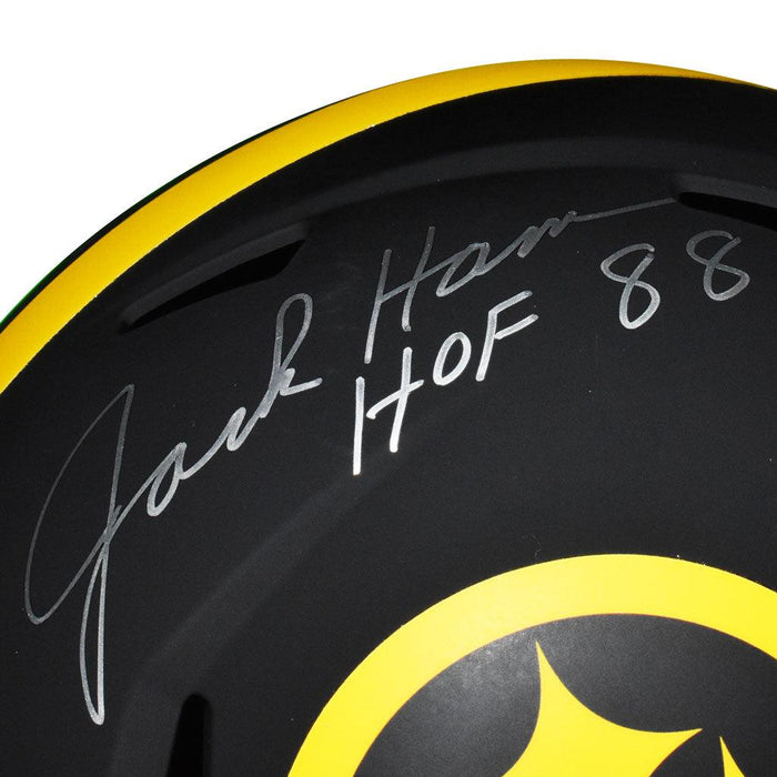 Jack Ham Signed HOF 88 Inscription Pittsburgh Steelers Eclipse Speed F ...