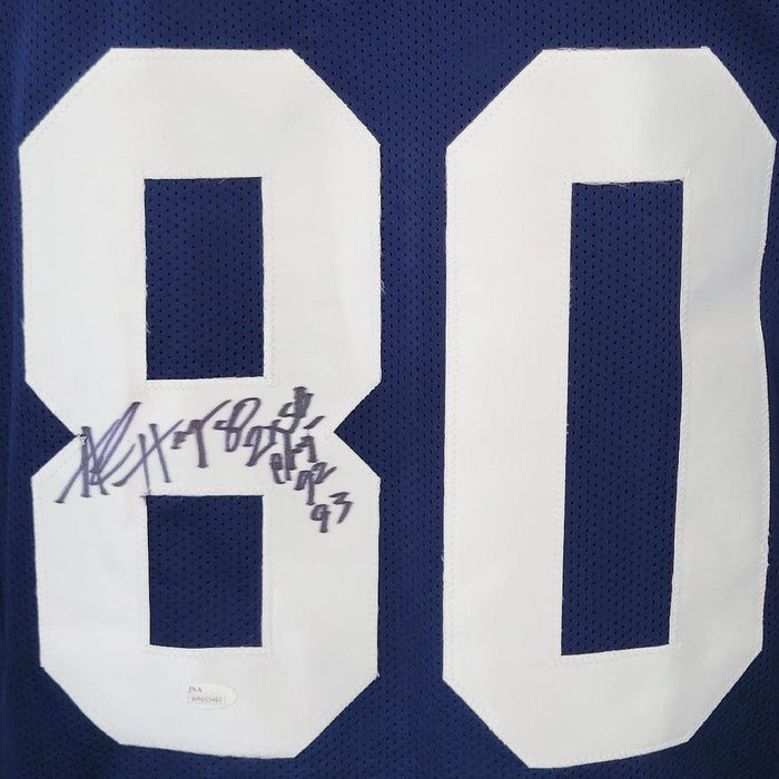 Alvin Harper Signed 2x SB Champs 92, 93 Inscription Dallas Thanksgivin ...