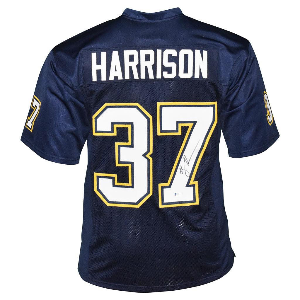 Rodney Harrison Signed San Diego Pro Blue Football Jersey (Beckett) — RSA