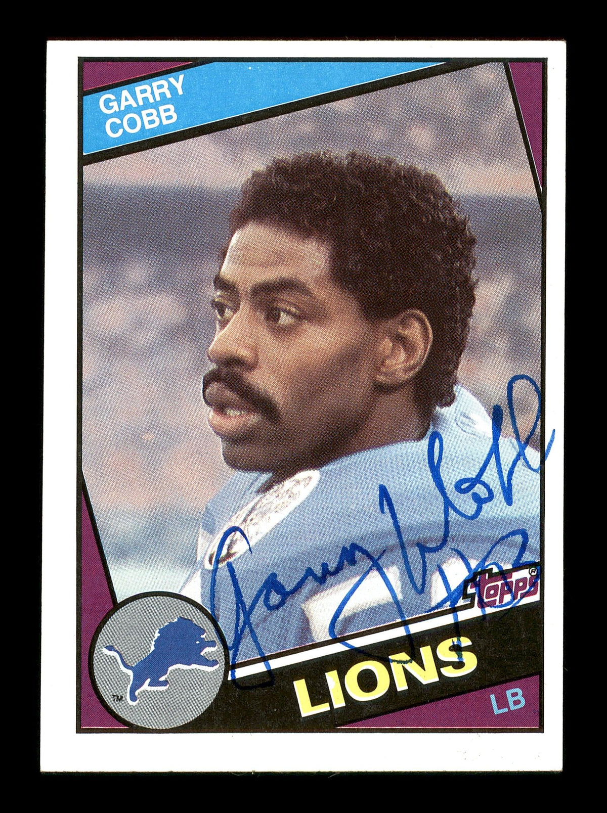 Garry Cobb Autographed 1984 Topps Rookie Card #252 Detroit Lions SKU ...