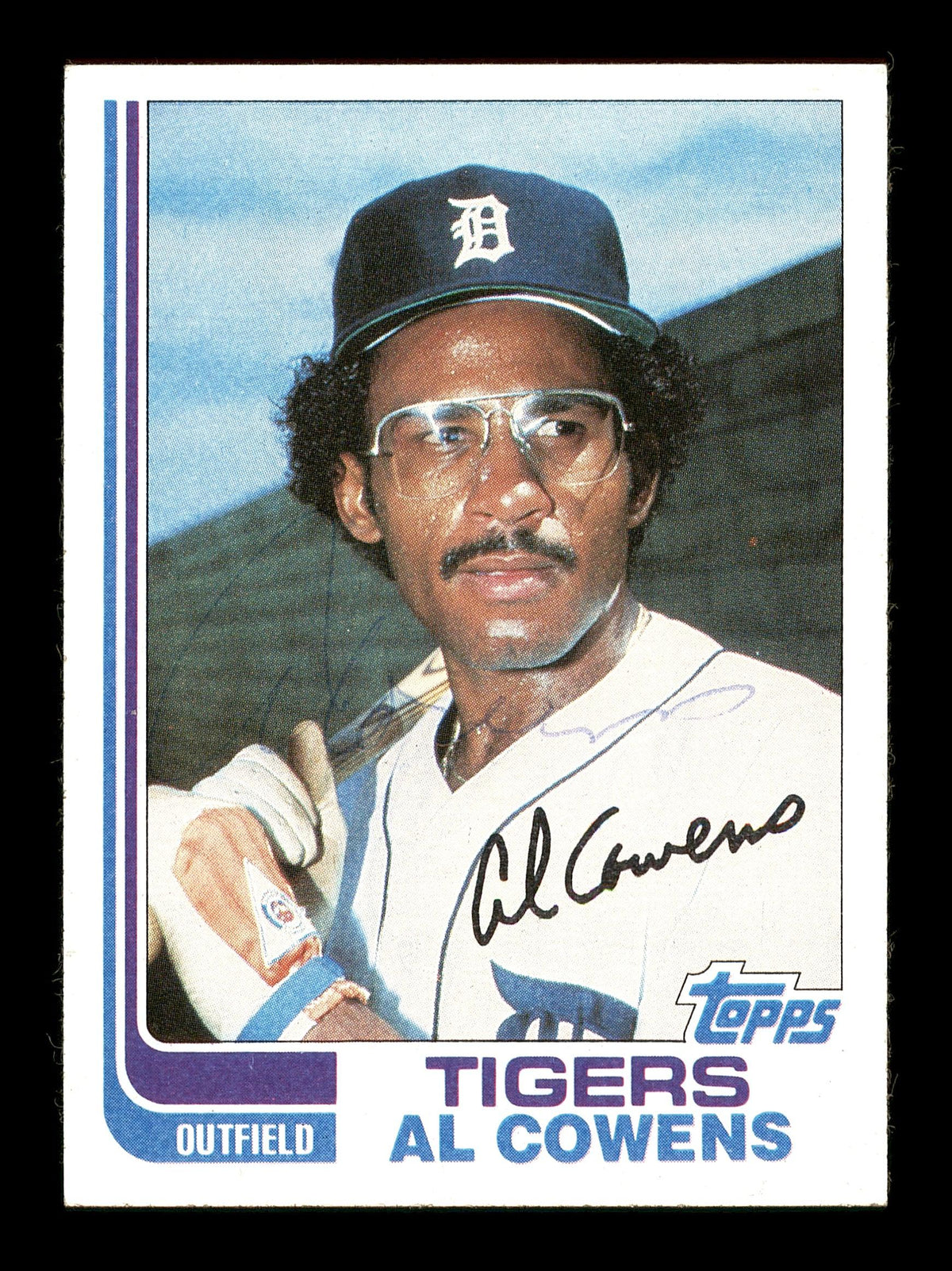 Al Cowens Autographed 1982 Topps Card #575 Detroit Tigers SKU #166770 — RSA