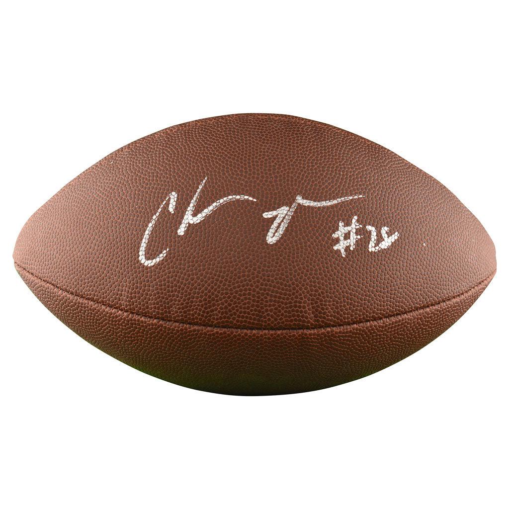Chris Johnson Signed Wilson Official NFL Replica Football (JSA) — RSA