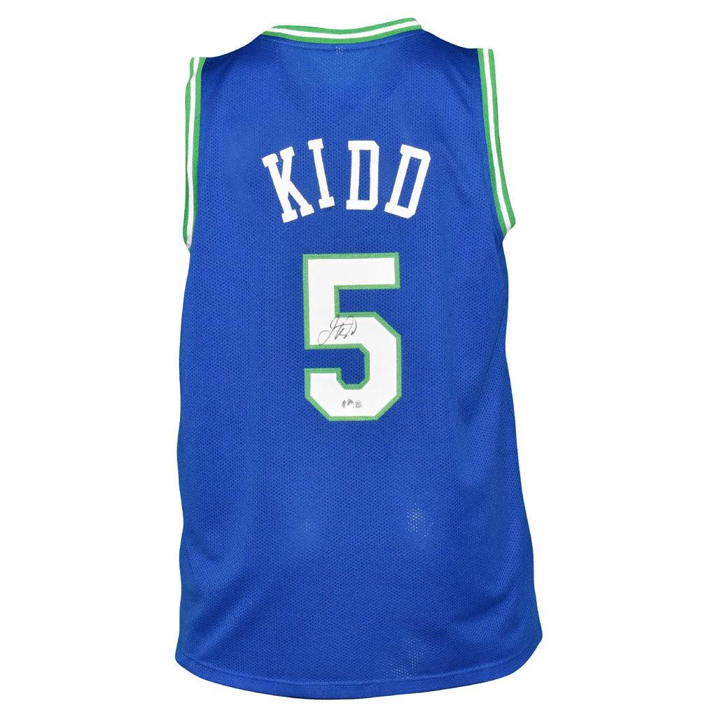 Jason Kidd Signed Dallas Blue Basketball Jersey (Beckett) — RSA