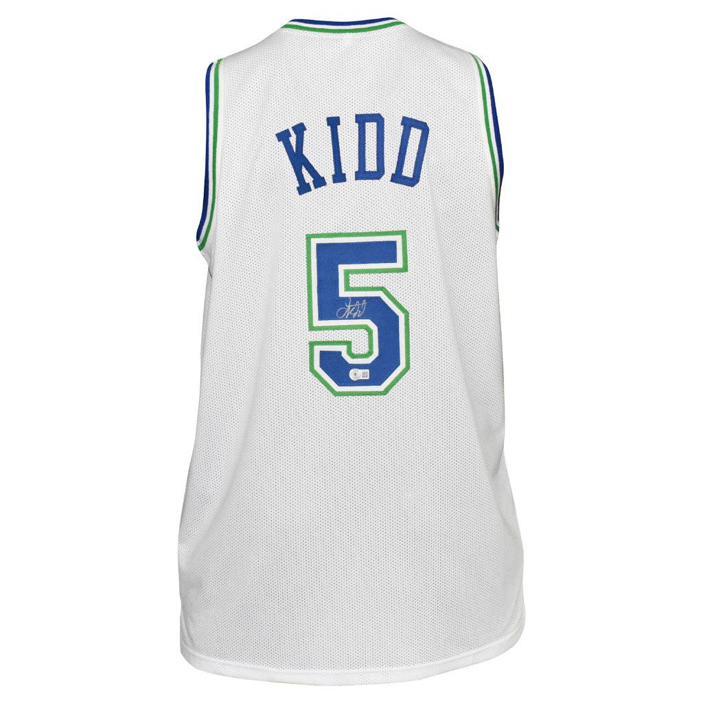 Jason Kidd Signed Dallas White Basketball Jersey (Beckett) — RSA