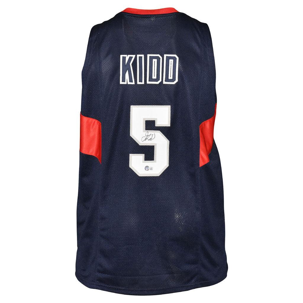 Jason Kidd Signed USA Olympic Blue Basketball Jersey (Beckett) — RSA