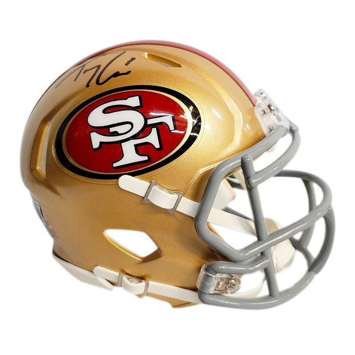 Trey Lance Signed San Francisco 49ers Speed Mini Replica Football Helm ...