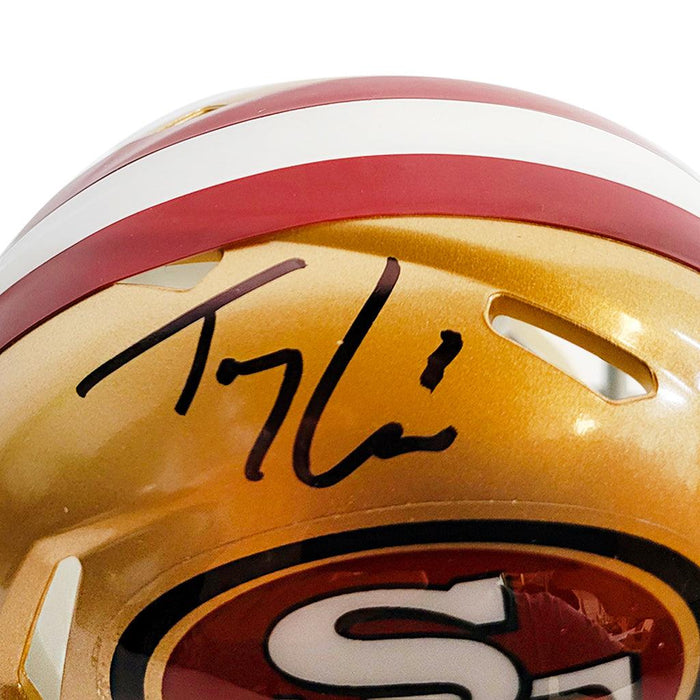 Trey Lance Signed San Francisco 49ers Speed Mini Replica Football Helm ...