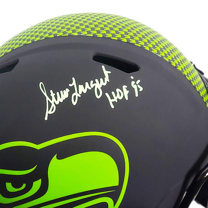 Steve Largent Signed HOF 95 Inscription Seattle Seahawks Eclipse Speed ...