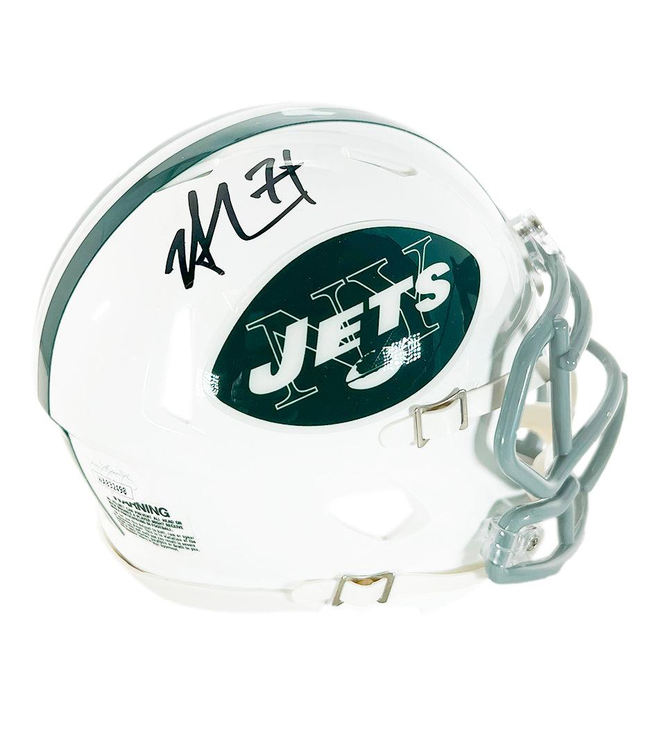 Nick Mangold Signed New York Jets Throwback 1965-77 Speed Mini Footbal ...