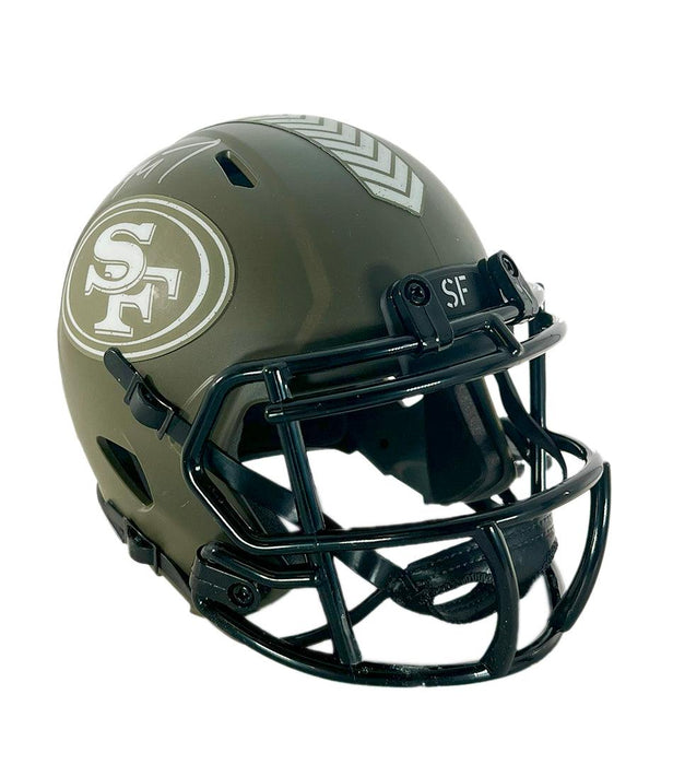 Christian McCaffrey Signed San Francisco 49ers Salute to Service Speed ...