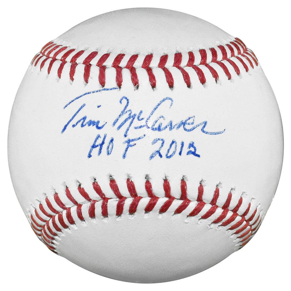 Tim McCarver Signed HOF 2012 Inscription Rawlings Official Major Leagu ...