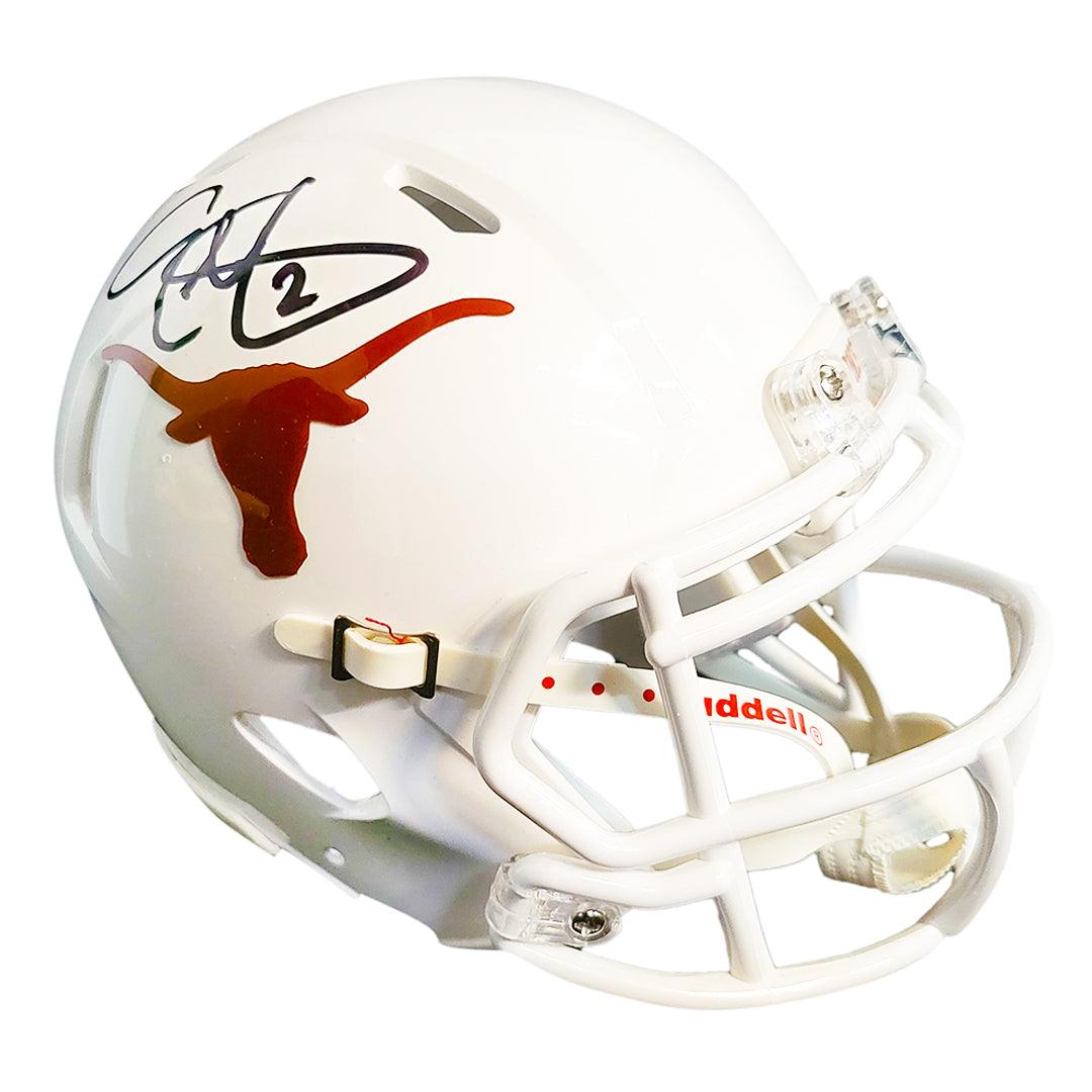 Eric Metcalf Signed Texas Longhorn Speed Mini Replica Football Helmet — RSA