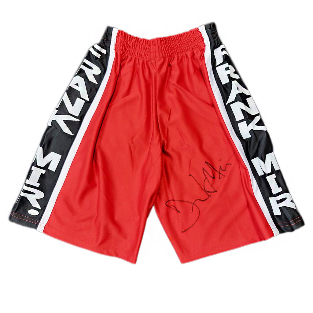 Frank Mir Signed Red MMA Fighting Trunks (JSA) — RSA