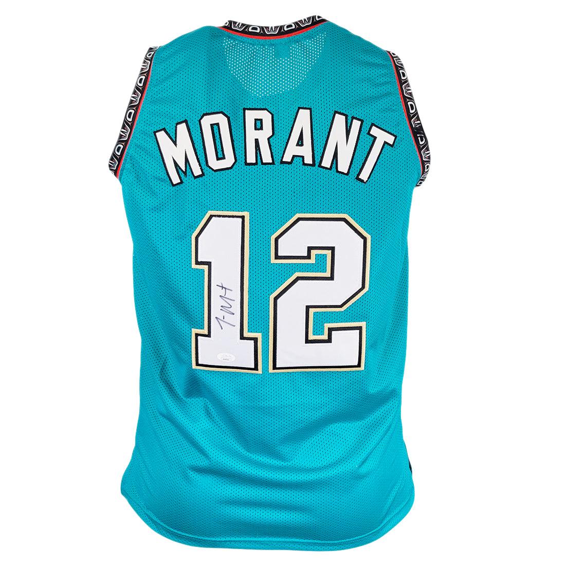 Ja Morant Autographed Jersey Teal (JSA) - RSA