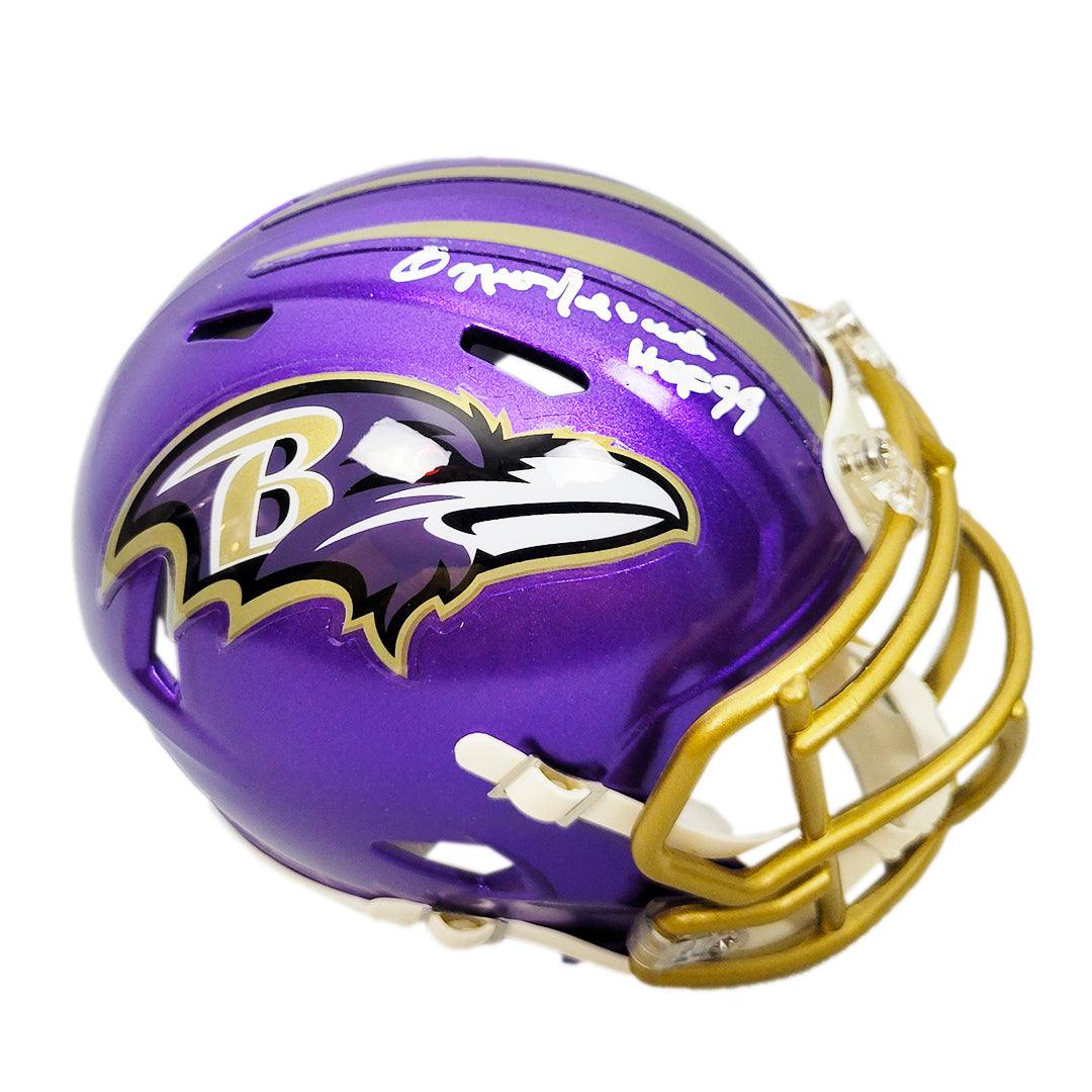 Ozzie Newsome Signed Baltimore Ravens Flash Speed Mini Football Helmet ...