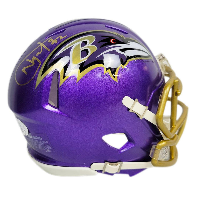 Haloti Ngata Signed Baltimore Ravens Flash Speed Mini Replica Football — RSA