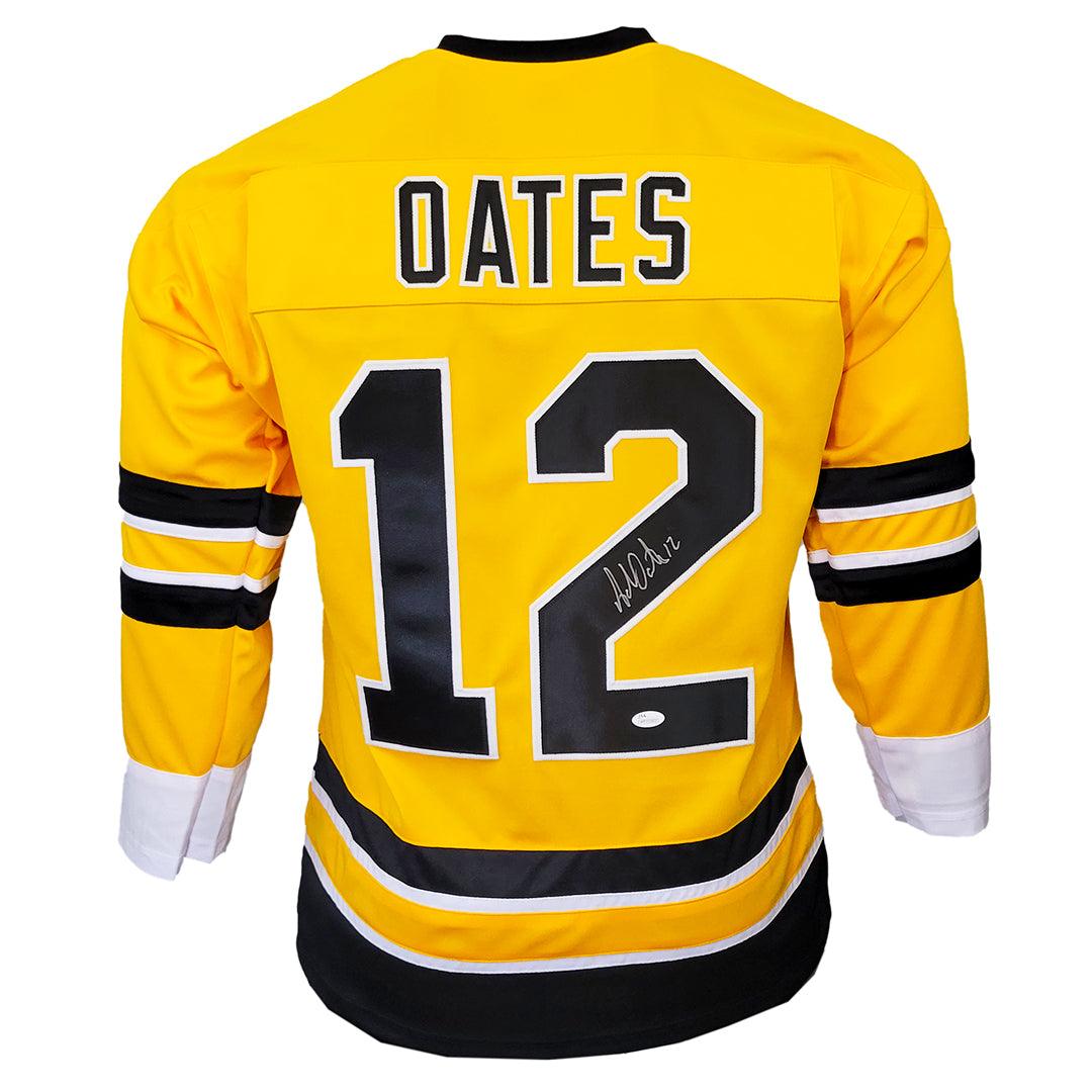 Adam Oates Signed Boston Yellow Hockey Jersey (JSA) — RSA