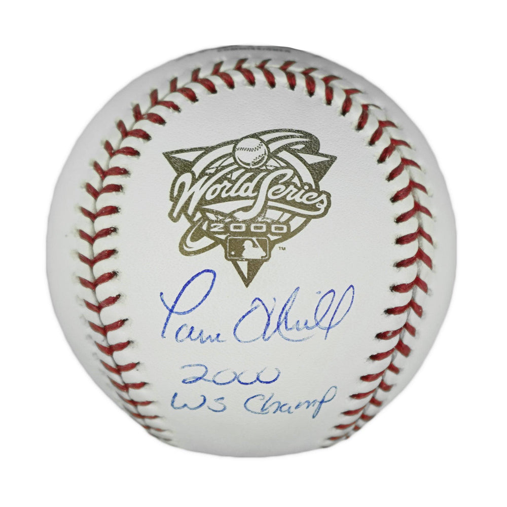 Paul ONeill Signed 00 WS Champs Inscription Official Major League 2000 ...